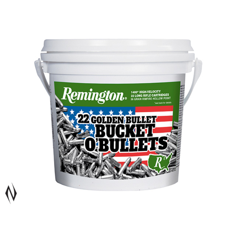 NIOA Australia | REMINGTON 22LR 36GR HV HP GOLDEN BUCKET O BULLETS 1400 ...